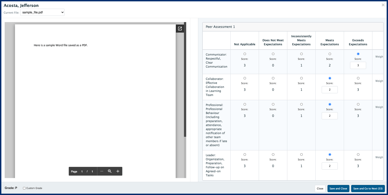 Drop Box Assignments